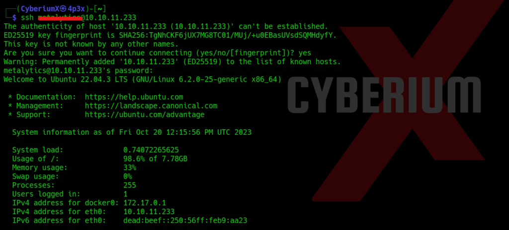 HackTheBox | Analytics | Walkthrough | CyberiumX