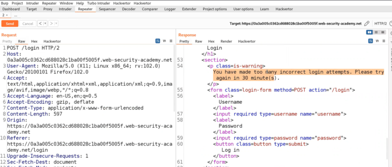 Authentication Vulnerability- Password-Based Login